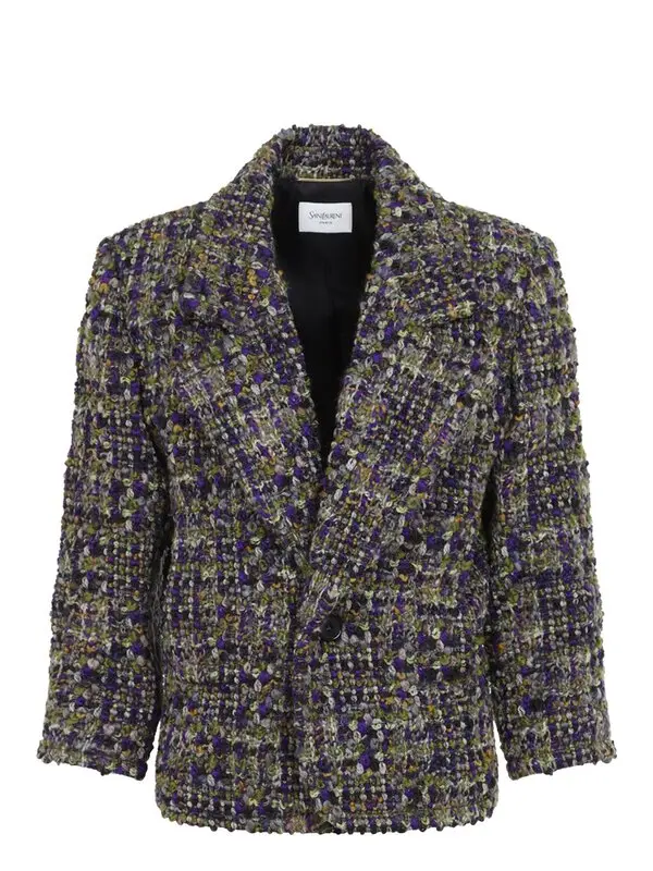 Saint Laurent Tweed Jacket - Multicolor