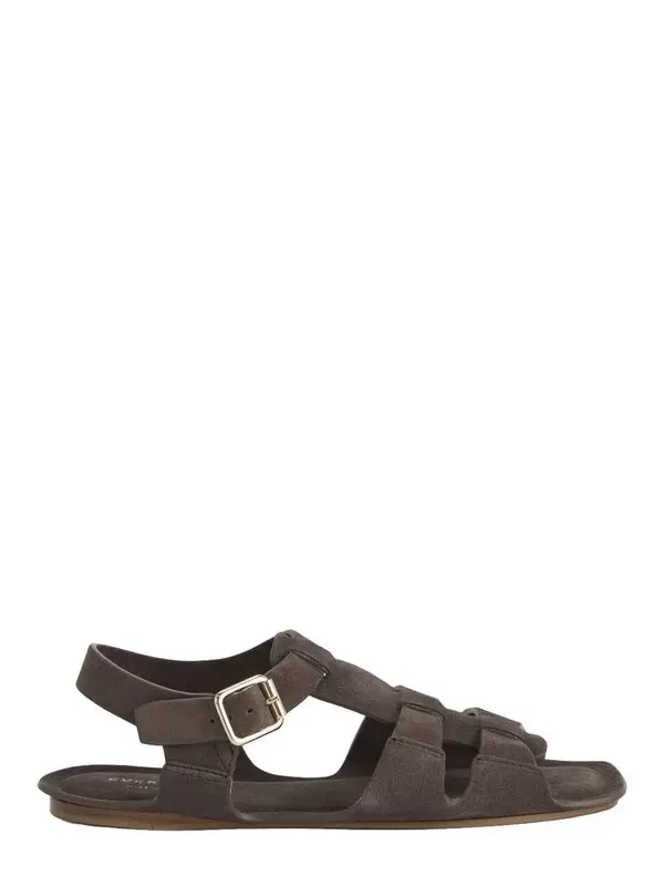 Everlane Made In Italy Opanka Sandal - Cacoa Suede