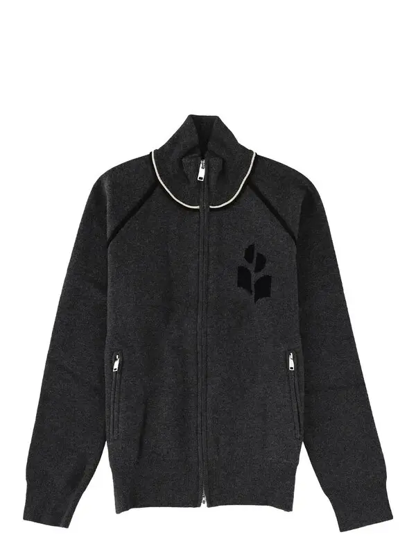 MARANT ETOILE Lanya Zip-up Cardigan - Grey