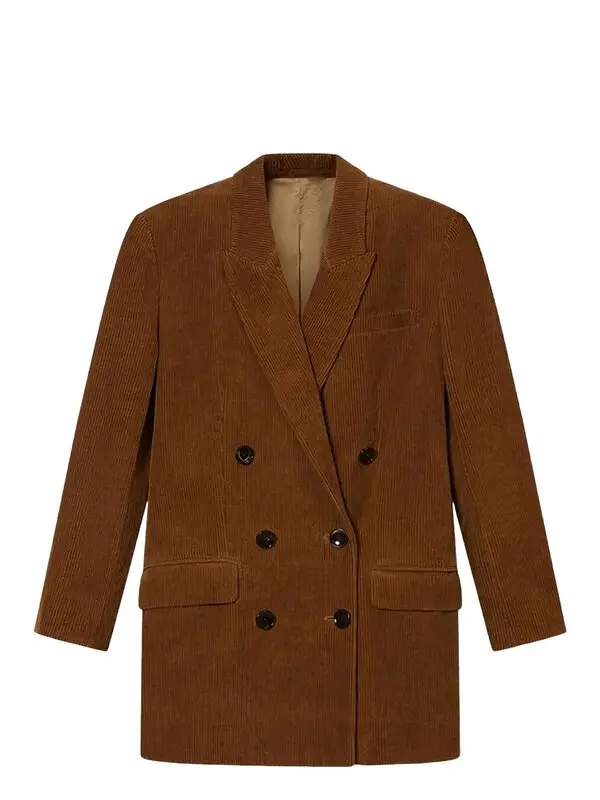 MARANT ETOILE Corduroy Velvet Jacket - Brown