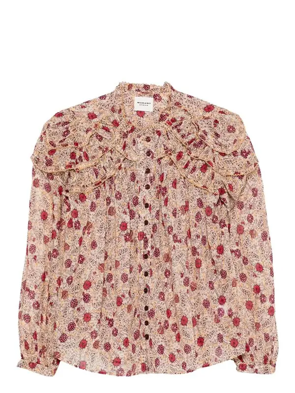 MARANT ETOILE Christa Printed Cotton Blouse - Multi