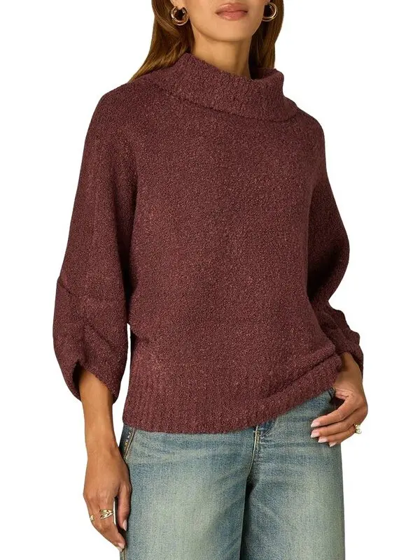 Wit & Wisdom Dolman Sleeve Bouclé Sweater - Lotus Root
