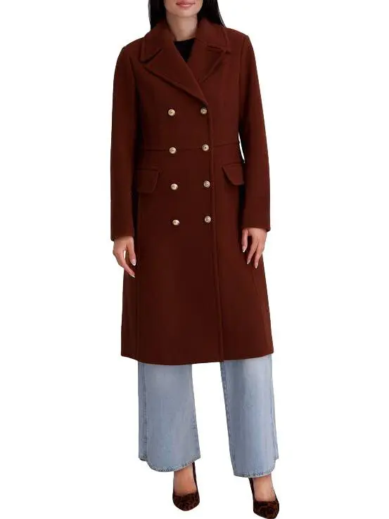 KENNETH COLE Double-breasted Twill Coat - Toffee