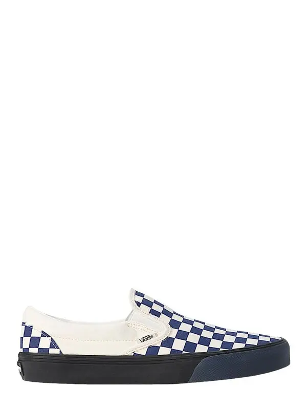 VANS Classic Slip-on Checkerboard Sneakers - Blue