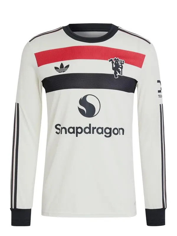 Adidas Manchester United 24/25 Long Sleeve Third Authentic Jersey - White