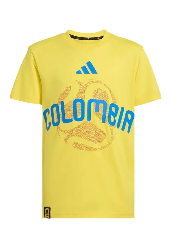Adidas Fifa World Cup 26 Colombia Graphic T-shirt - Yellow