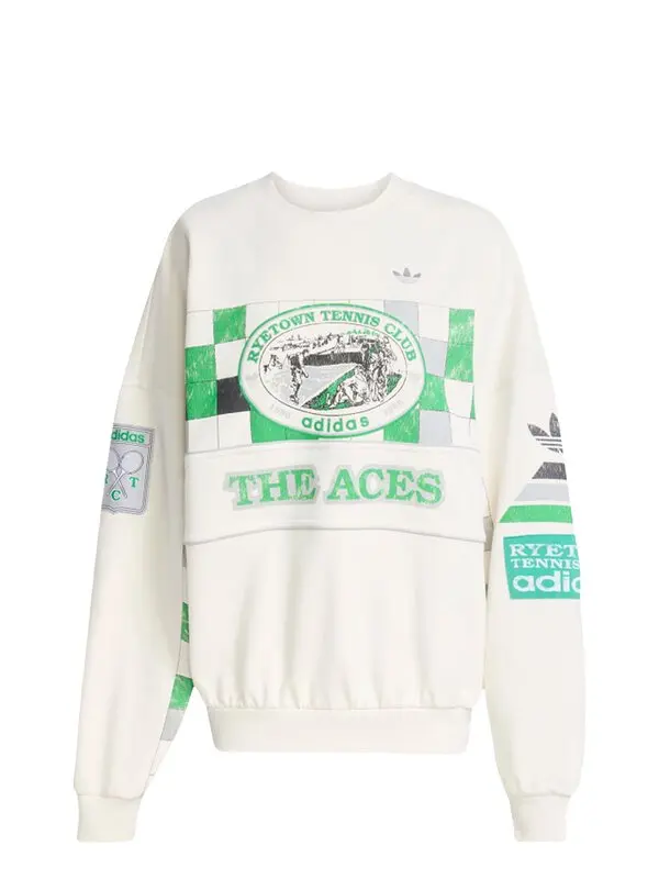 Adidas Archive Court Sweatshirt - White
