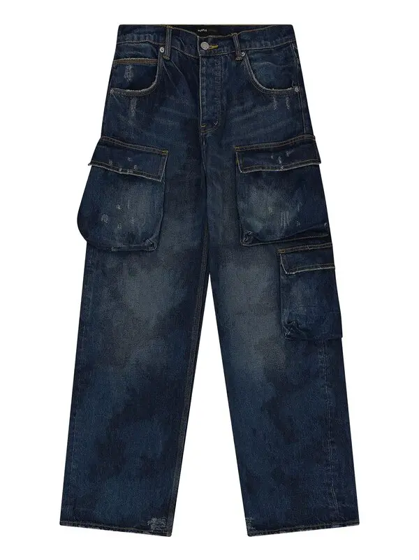 PURPLE BRAND Triple Pocket Cargo Jeans - Blue