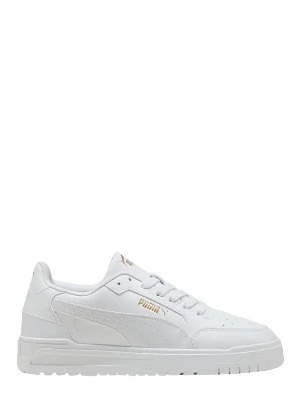 PUMA Shuffle Downtown Gold Sneakers - White