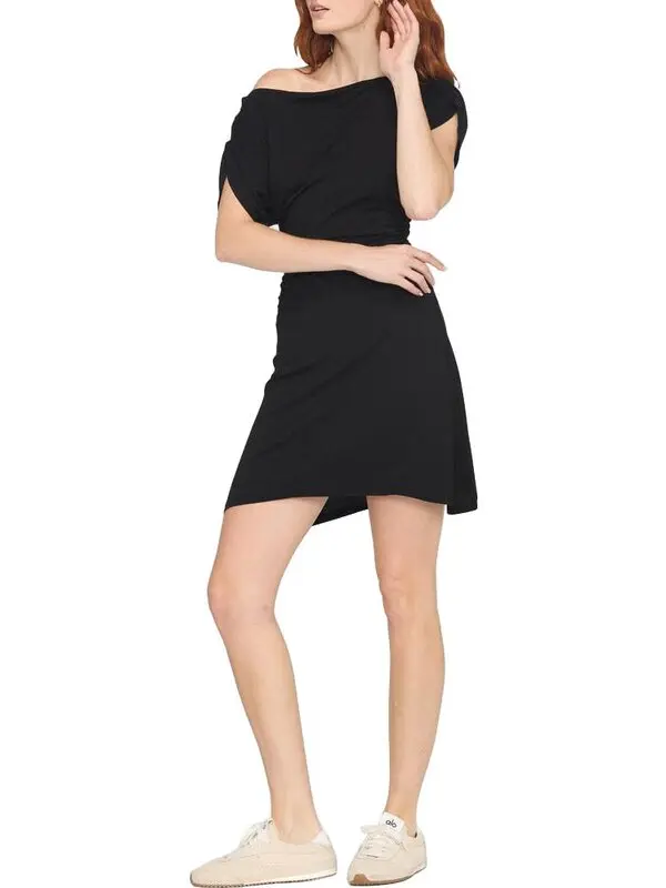 PROJECT SOCIAL T Violeta Asymmetrical Minidress - Black