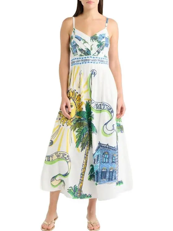 Lilly Pulitzer® Wendley Floral Print Sundress - Coconut
