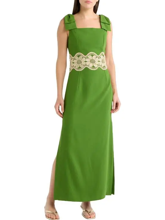 Lilly Pulitzer® Gracelin Lace Trim Column Dress - Oregano