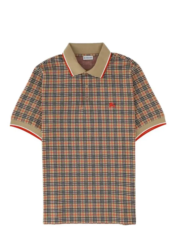 Burberry Motivo Check Polo Pelham - Sand Ip Check