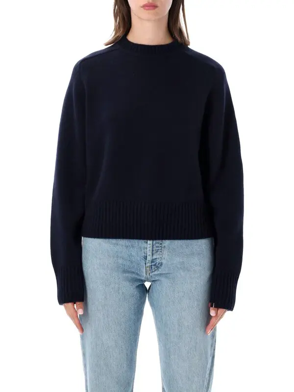 Extreme Cashmere Please Heavyweight Cashmere Crew-neck Mini Sweater - Blu