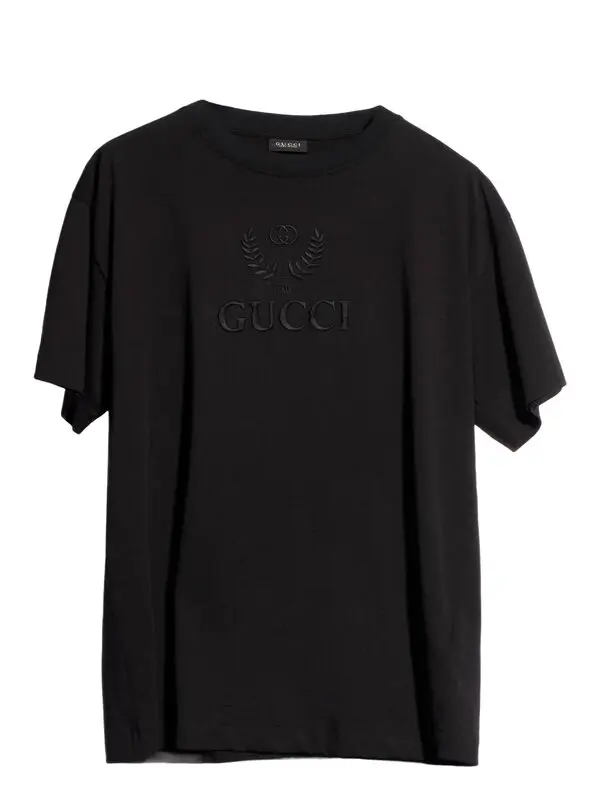 Gucci T-shirt With Signature Web Detail - Black