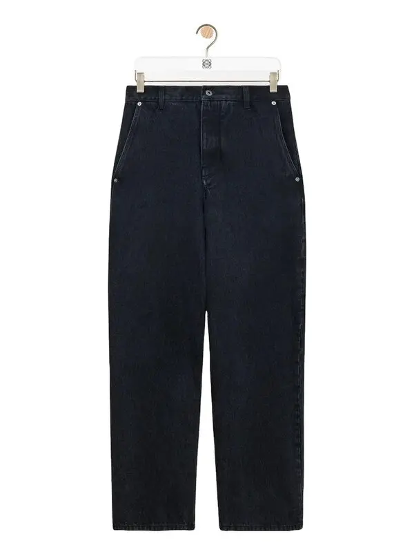 Loewe High-rise Straight-leg Jeans - Black