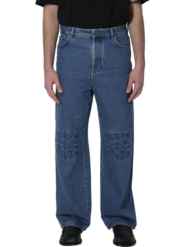 Loewe Anagram Baggy Jeans - Jeansblue