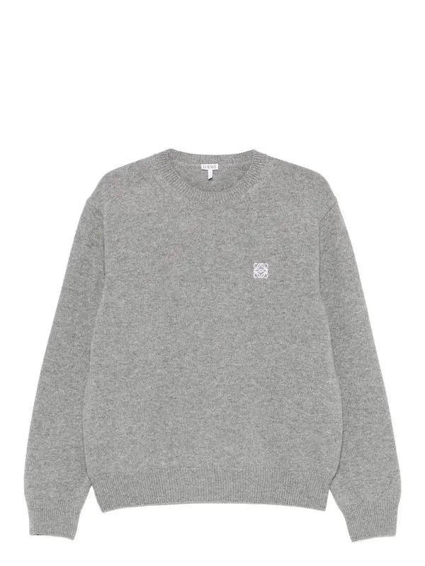 Loewe Polyamide, Polyester & Wool Knit Sweater - Greymelang