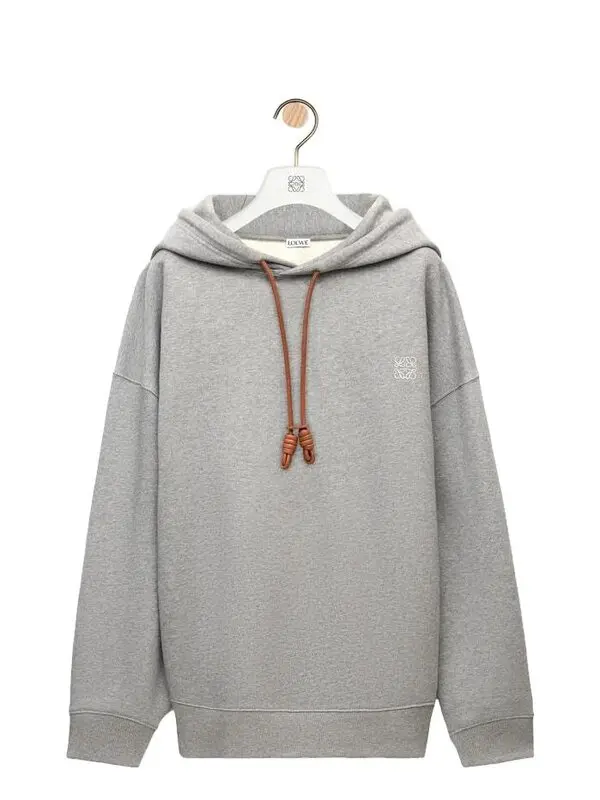 Loewe Logo Pullover Hoodie - Greymelang