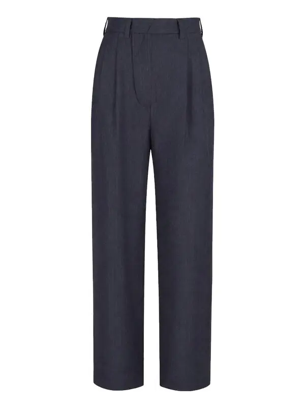 MAISON MARGIELA Tailored Wool Blend Trousers - Black