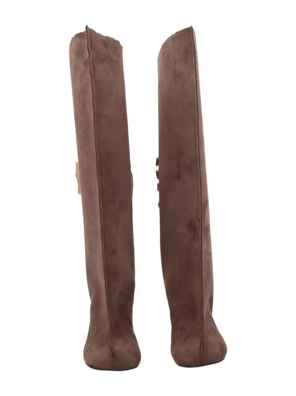 MAISON MARGIELA Suede Tall Boots - Brown