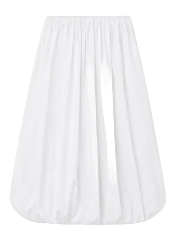 Alaïa Balloon Trousers With Elastic Waistband And Loose Fit - White