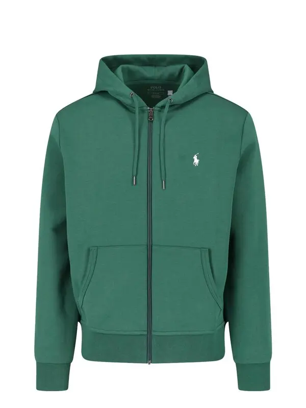 Polo Ralph Lauren Full-zip Embroidered Logo Hoodie - Green