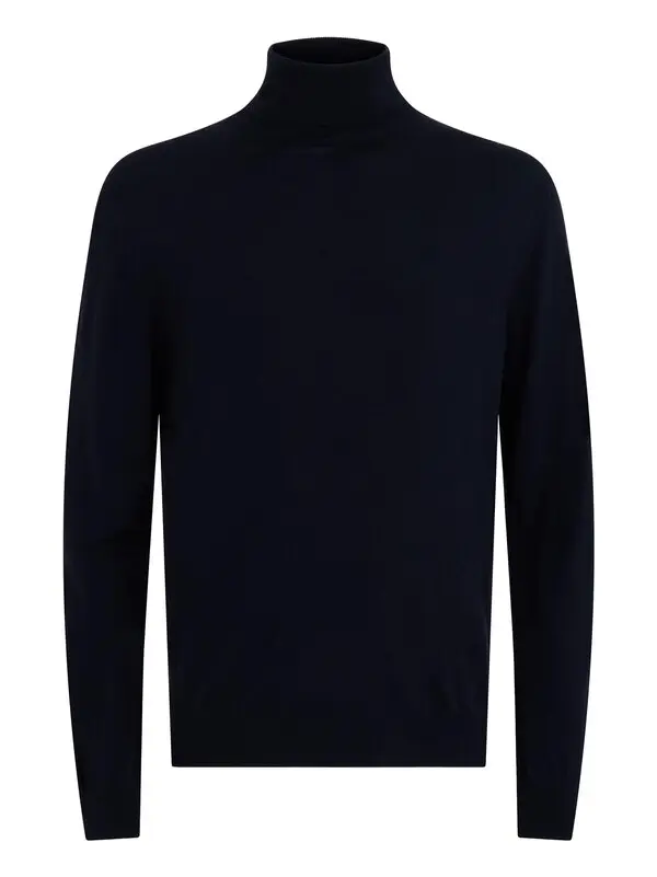 SLOWEAR Virgin Wool Blend High-neck Sweater - Black
