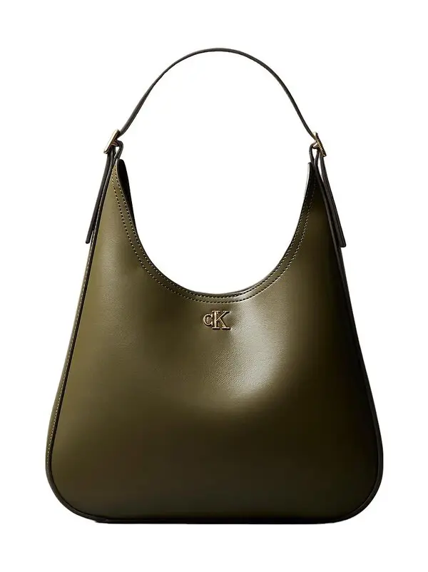 Calvin Klein Monogram Hardware Shoulder Bag - Olive Night