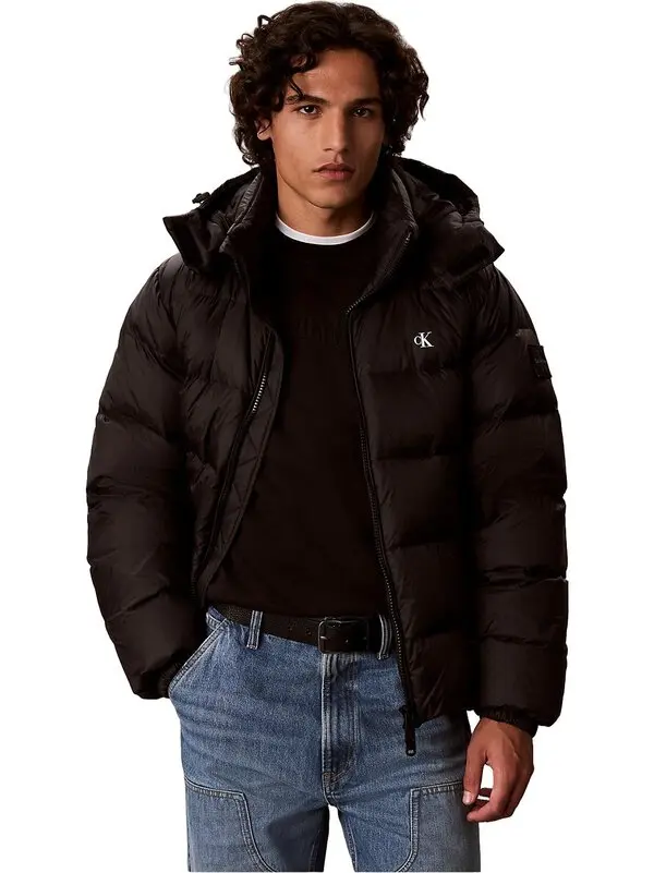Calvin Klein Nylon Relaxed Puffer Jacket - Black