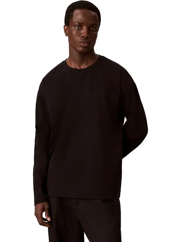 Calvin Klein Oversized Monologo Tee - Black