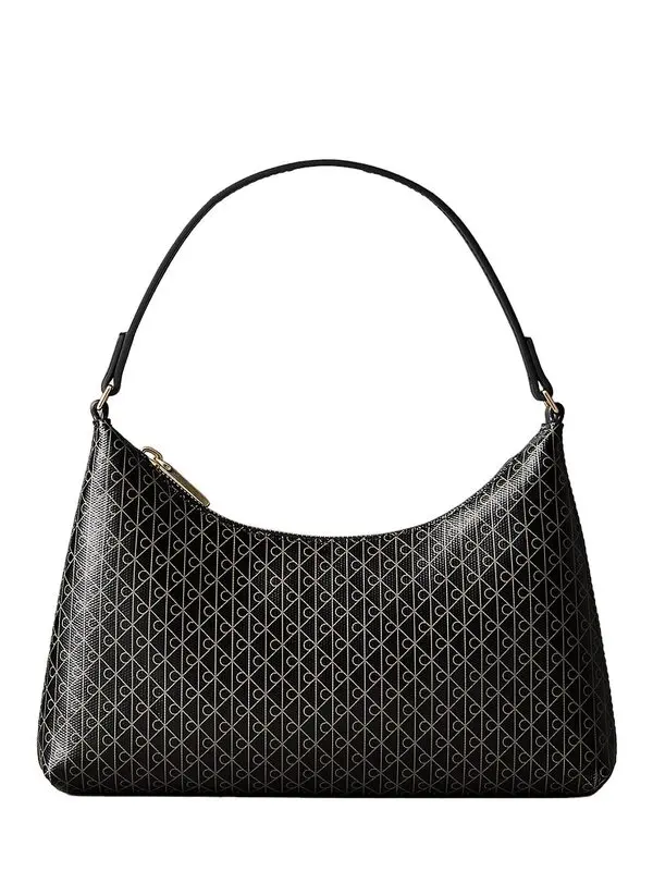 Calvin Klein Emblem Logo Shoulder Bag - Black
