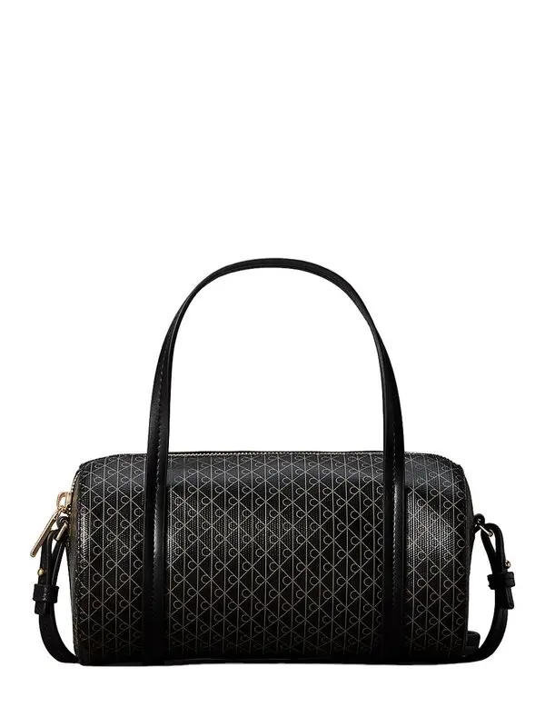 Calvin Klein Emblem Logo Small Duffle Bag - Black Aop