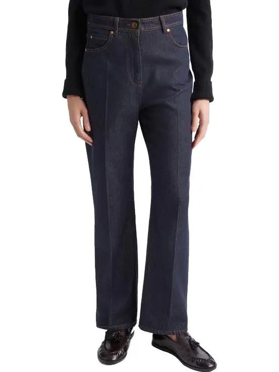 Max Mara Bbono Barrel Leg Jeans - Midnight Blue