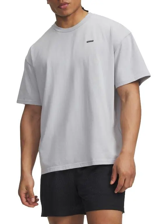 Under Armour Heavyweight Oversized Washed T-shirt - Mod Gray/black