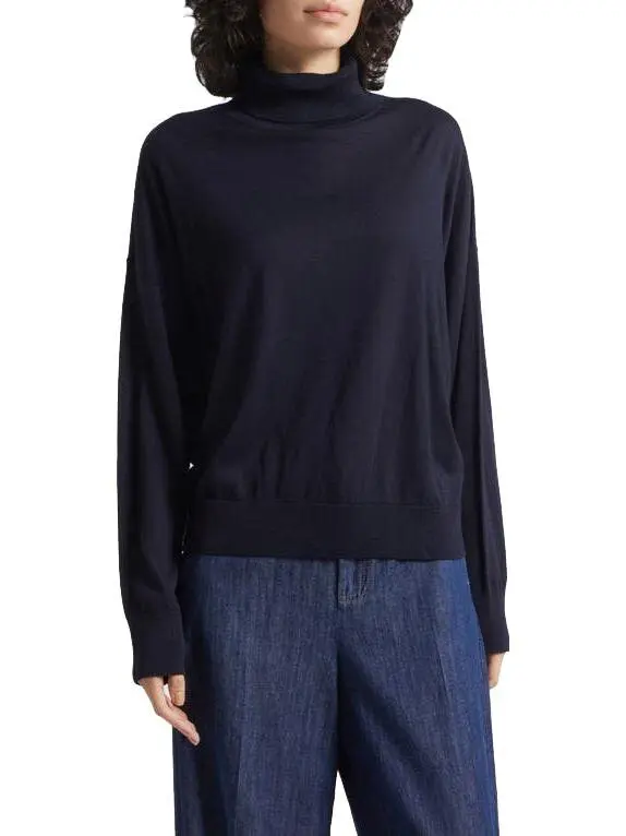 Marella Lyocell Turtleneck Sweater - Black