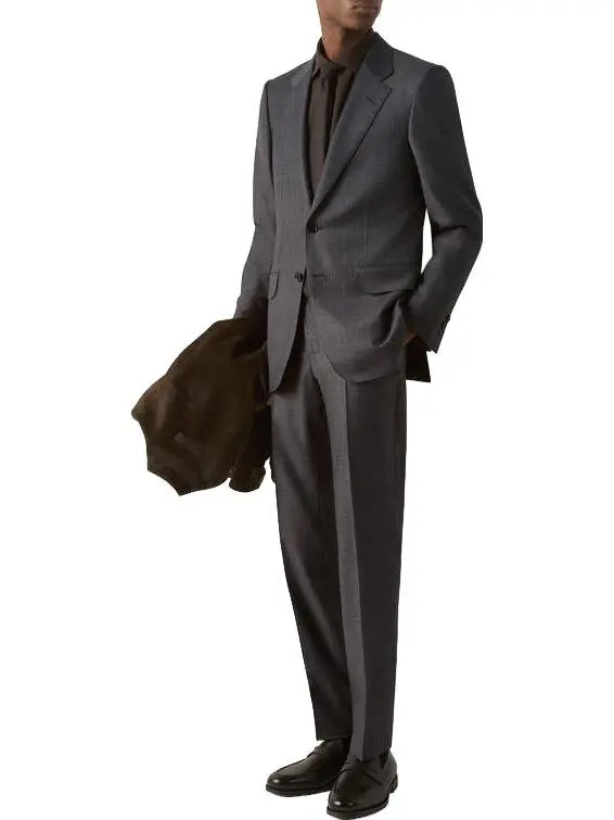 Zegna Wool Two Piece Suit - Dark Grey