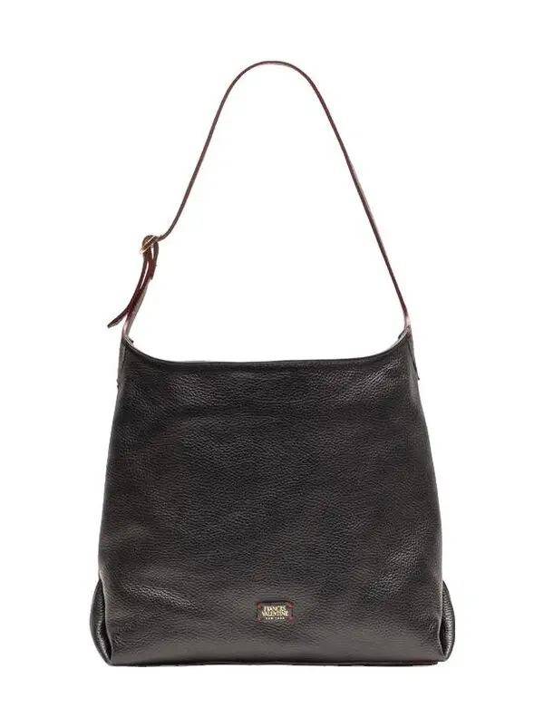 FRANCES VALENTINE Brynn Leather Hobo Bag - Black