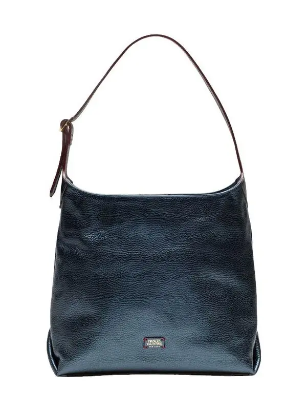FRANCES VALENTINE Brynn Leather Hobo Bag - Navy