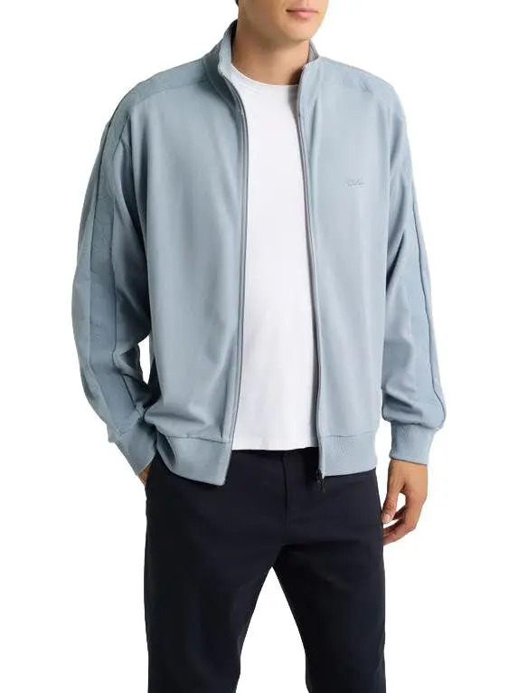BOSS Union Tape Full Zip Sweatshirt - Dark Grey