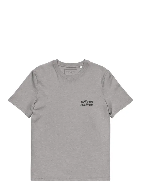 ANCHOR & CREW Organic Cotton "out For Delivery" T-shirt - Grey