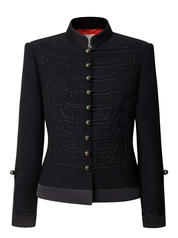 THE EXTREME COLLECTION Military Blazer With Embroidery Spezia - Black