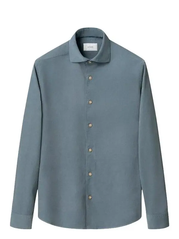Allen Edmonds Eaton Eton Corduroy Shirt - Blue