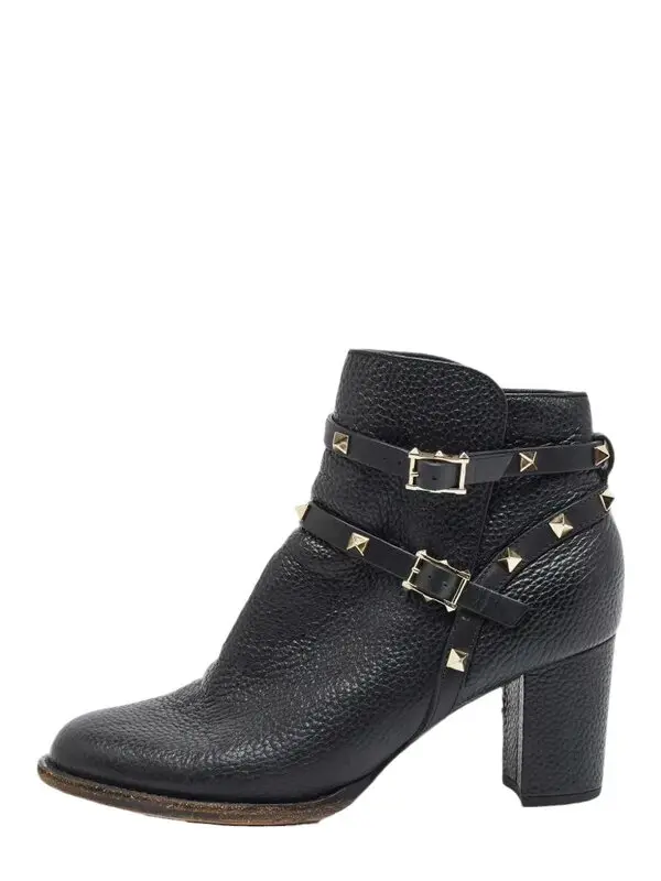 Valentino Garavani Rockstud Cage Ankle Boots - Black