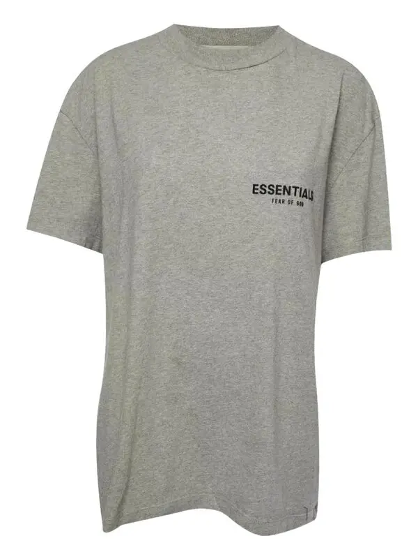 Fear Of God Logo-print Oversized T-shirt - Grey