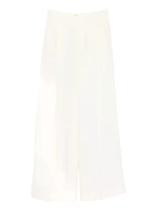 TWINSET Wide-leg Tailored Trousers - White