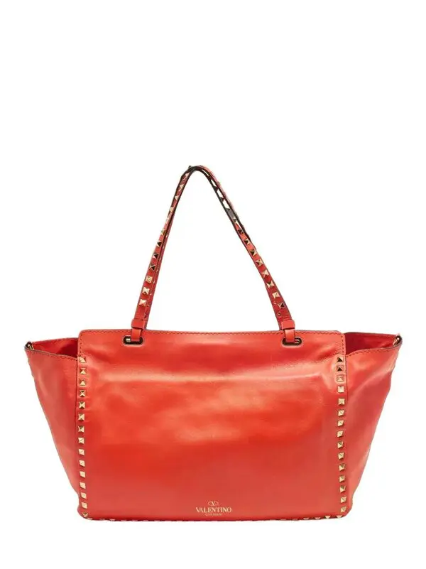 Valentino Garavani Medium Rockstud Trapeze Tote Bag - Red