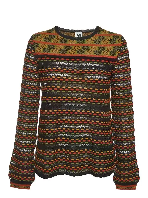 Missoni Floral-intarsia Knit Sweater - Black