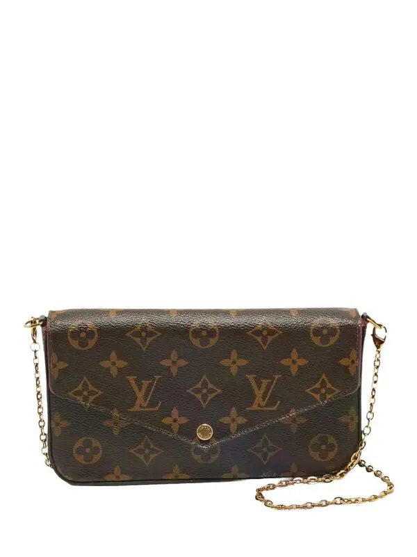 LOUIS VUITTON Félicie Monogram Shoulder Bag - Brown