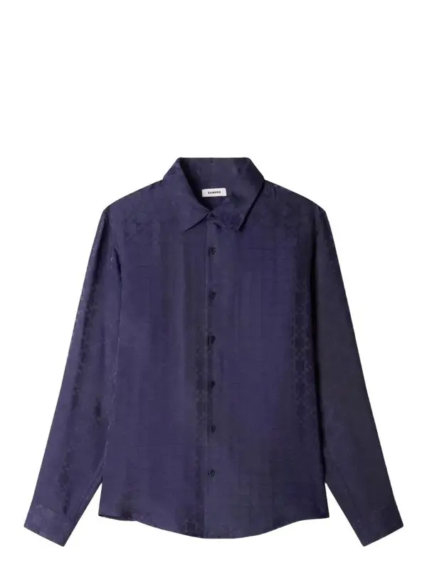 Sandro Patterned Shirt - Blue